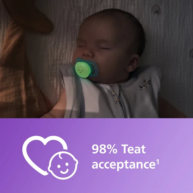 Philips Avent Ultra Start Nighttime Soother, 0-2 M, Boys - OZEY